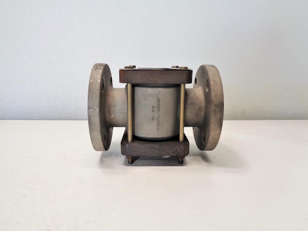 Jacoby-Tarbox 2" 150# Bulls-Eye Flanged 316 S/S Sight Glass Valve #910-FA