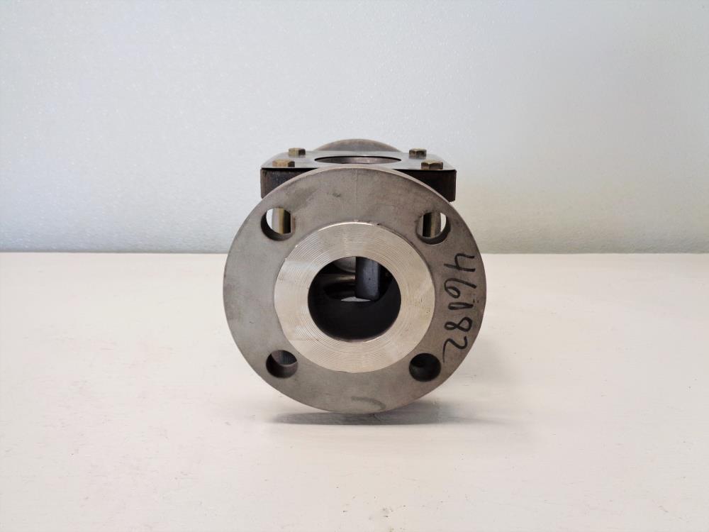 Jacoby-Tarbox 2" 150# Bulls-Eye Flanged 316 S/S Sight Glass Valve #910-FA