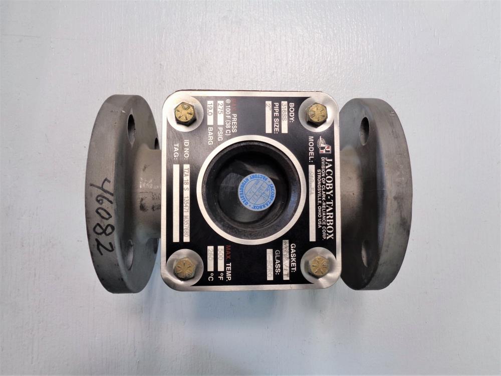 Jacoby-Tarbox 2" 150# Bulls-Eye Flanged 316 S/S Sight Glass Valve #910-FA