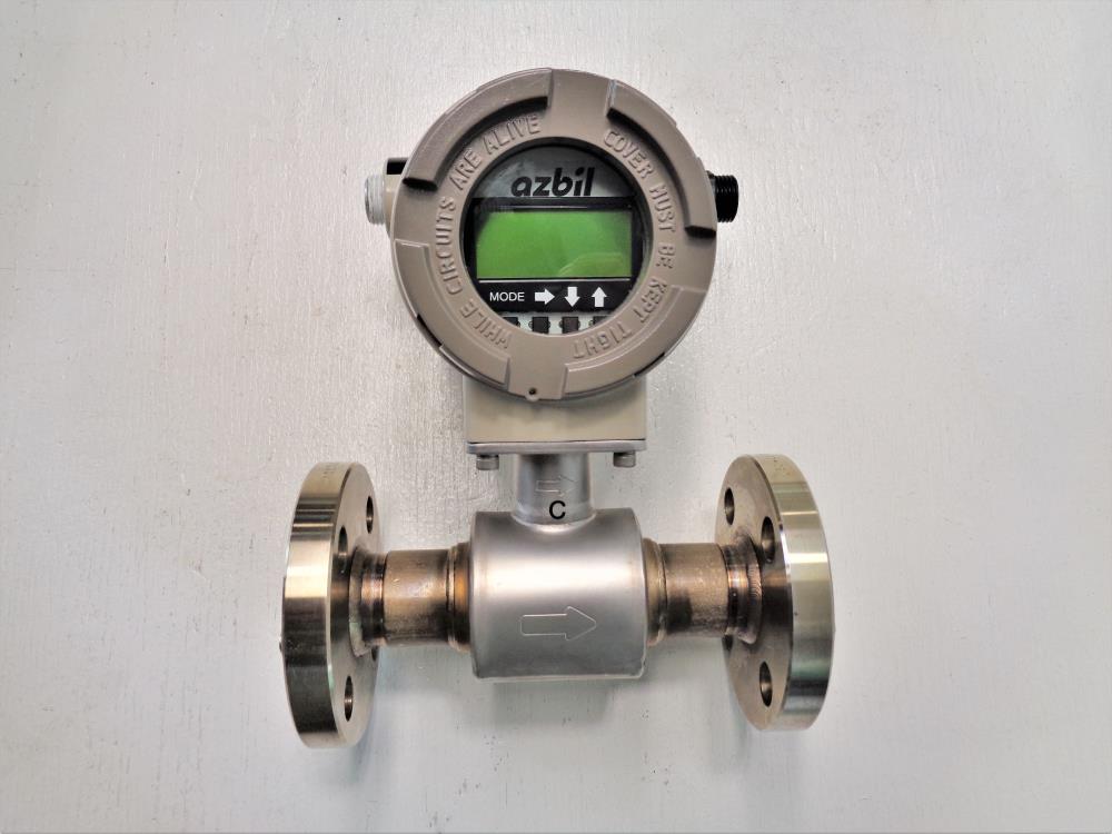 Azbil Yamatake 1" Flanged Electramagnetic Flowmeter MTG18A ...