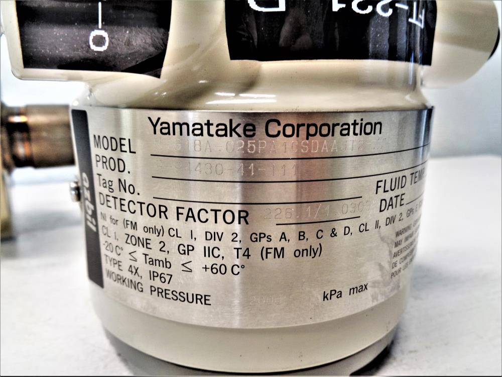 Azbil Yamatake 1" Flanged Electramagnetic Flowmeter MTG18A ...