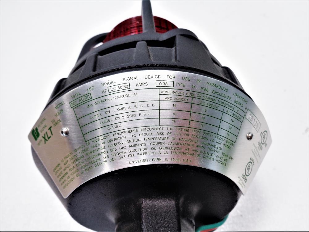 Federal Signal Red LED Light 24V for Hazardous Locations 191XL