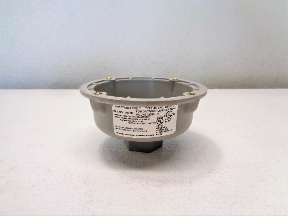 Edwards Signal Warning LED Light, Steady/Flash, Amber 105XBRMA120A w ...