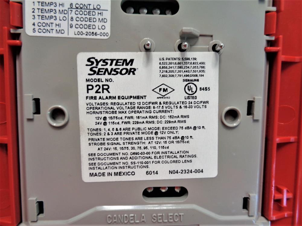 Lot of (4) System Sensor P2R Fire Alarms