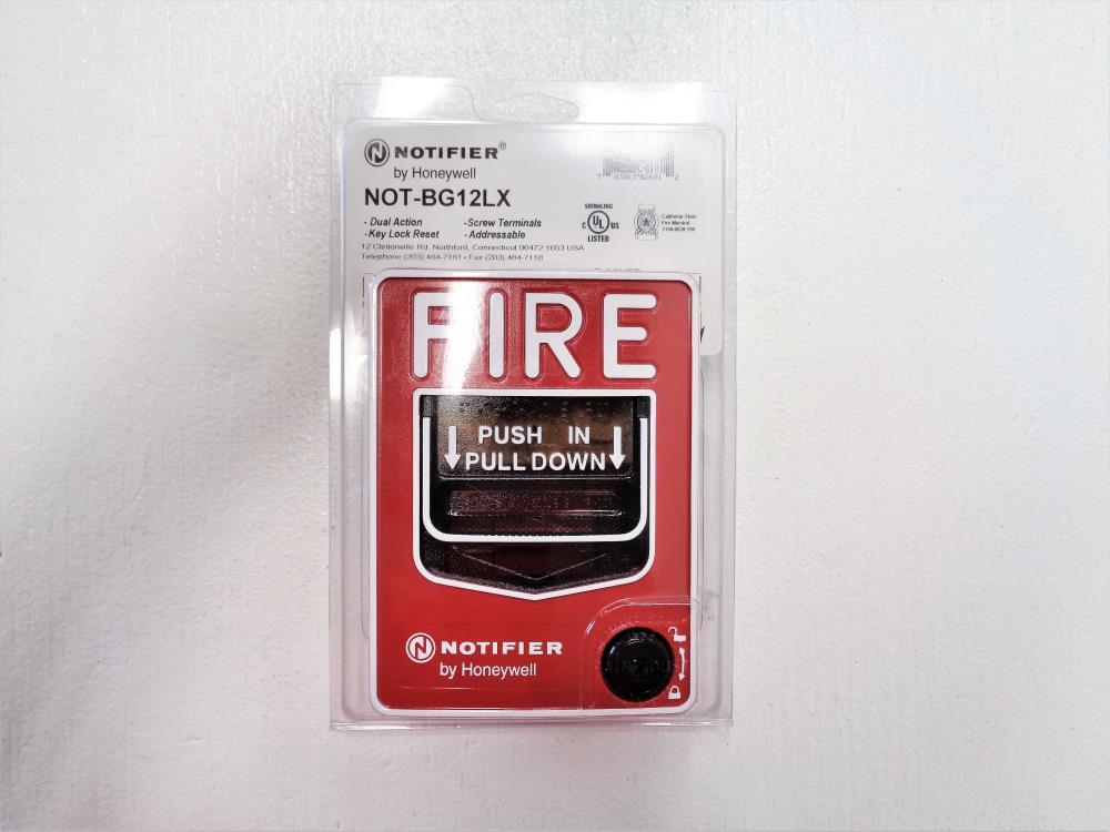 Lot of (4) Honeywell Notifier Fire Alarm Pull Station NOT-BG12LX