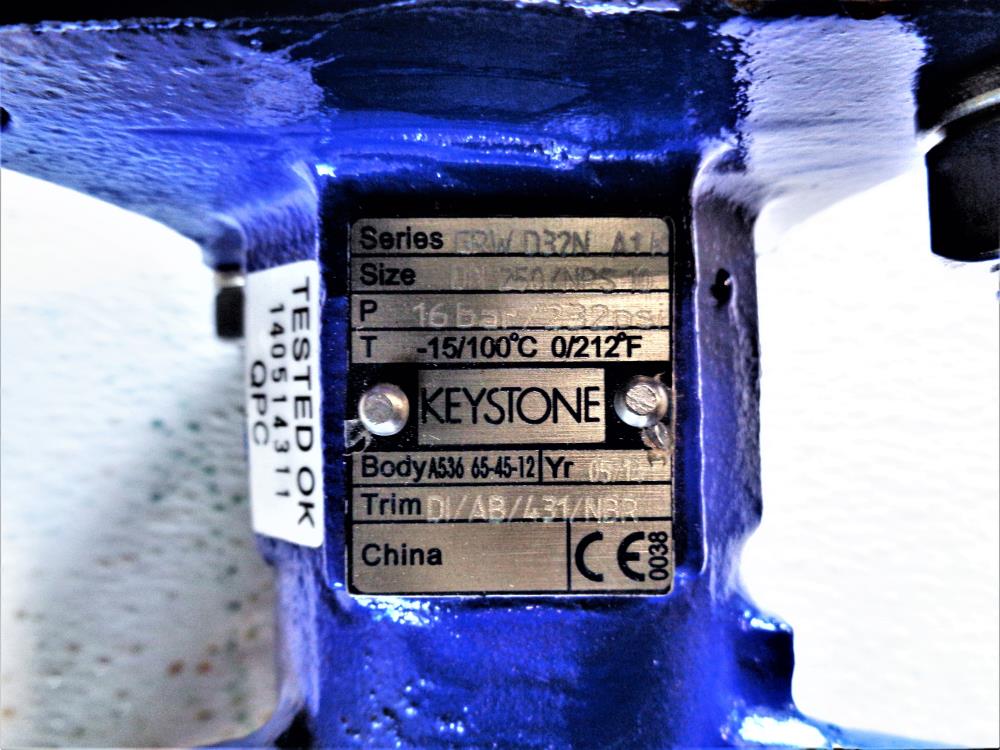 Keystone 10" Butterfly Valve, Ductile Iron, Aluminum Bronze Disc, GRW ...