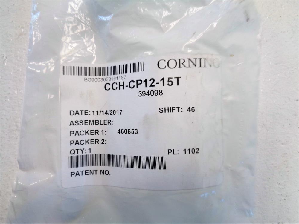 Lot of (4) Corning CCH Connector Panels CCH-CP12-15T