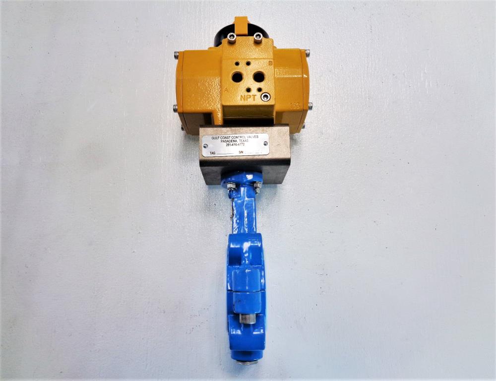 Ebro Armaturen 2" 150# Butterfly Valve, Carbon Steel, PTFE, # T214-A w ...