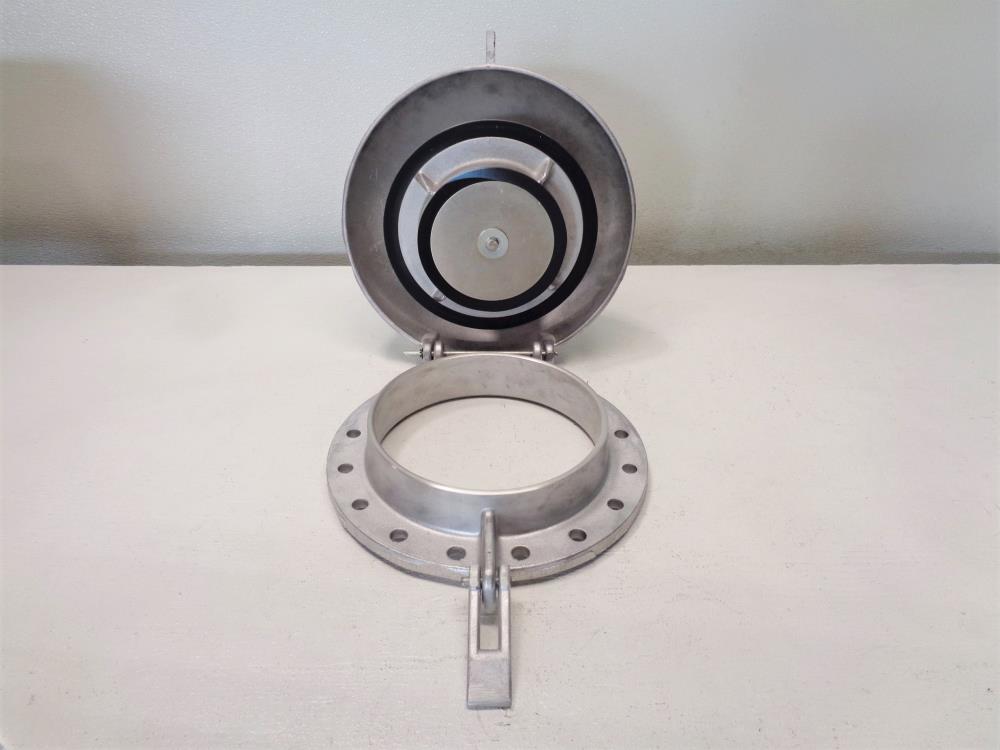 Jayco 8" Thief Hatch, Spring Loaded, Aluminum, 4oz. Press Vac. JT 8.1