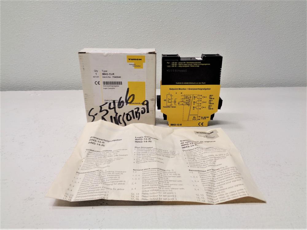 Turck Interface Module / Logic Controller IM43-13-R