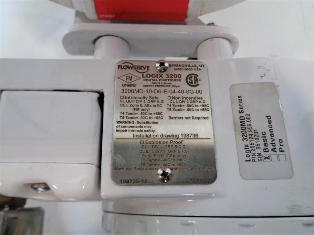 Flowserve Valtek Actuator with Logix 3200MD Digital Positioner