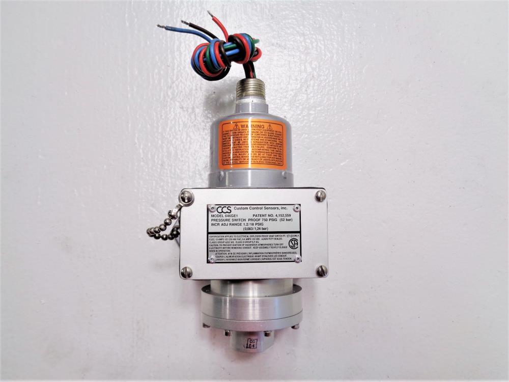Custom Control Sensors Pressure Switch 646GE1