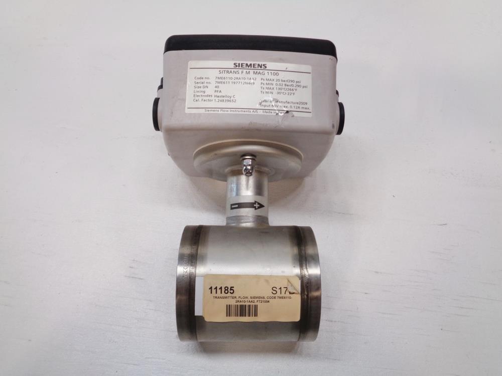 Siemens Sitrans F M MAG 1100 Electromagnetic Flow Meter 7ME6110-2RA10-1AA2