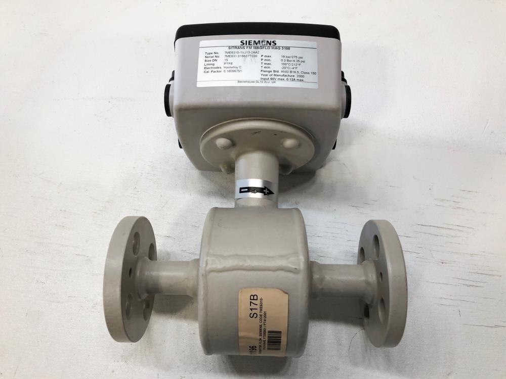 Siemens Sitrans FM MAGFLOW MAG 3100 Flow Sensor 7ME6310-1VJ13-2AA2