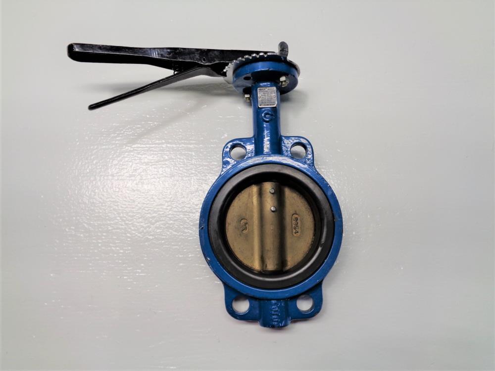 Navco 5" Butterfly Valve, Ductile Iron Body, Alum. Bronze Disc, 2172208 ...