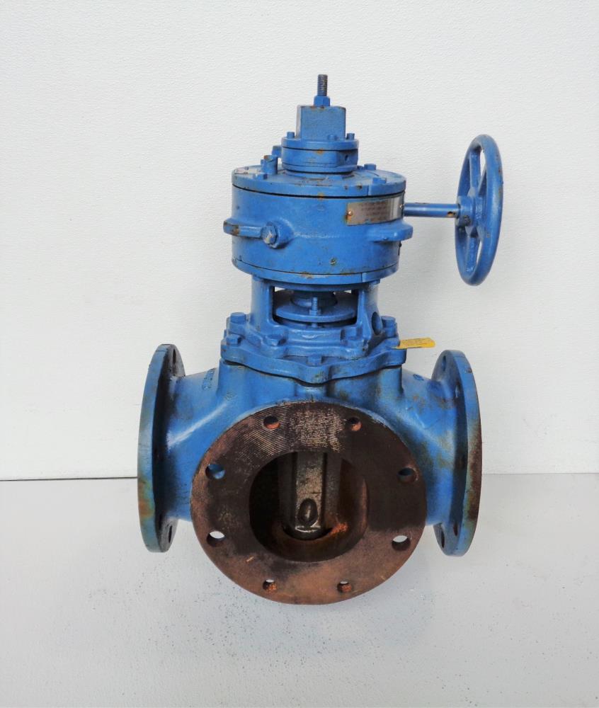 DeZurik 6" PFW Style 4-Way Plug Valve, Cast Iron 9637083R003
