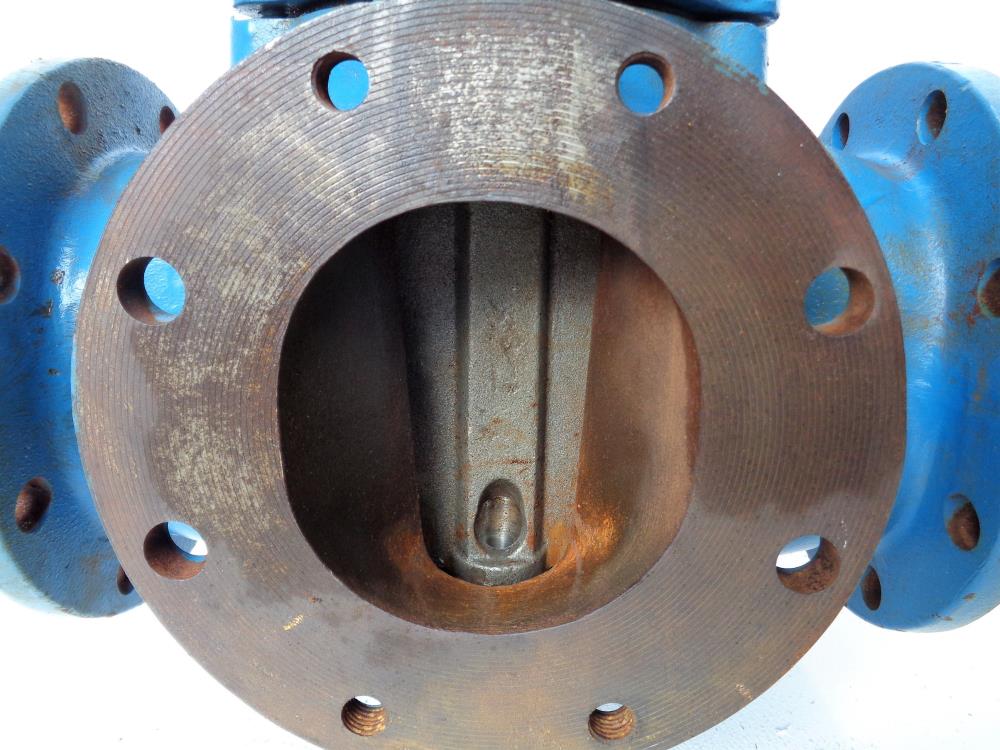 DeZurik 6" PFW Style 4-Way Plug Valve, Cast Iron 9637083R003