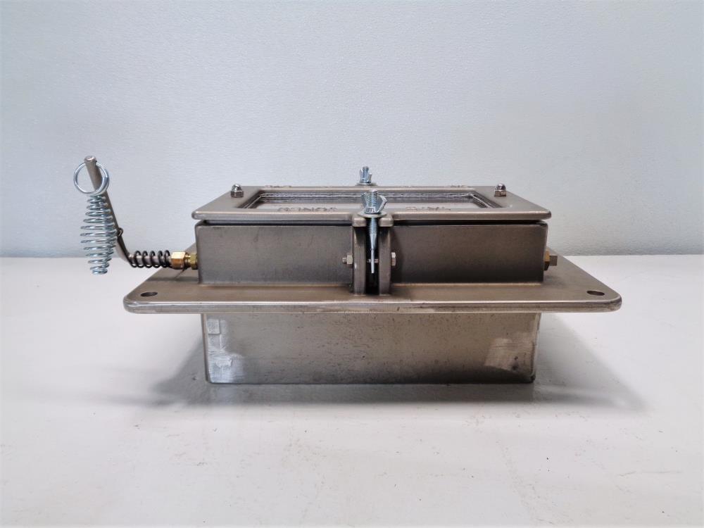 Tate Jones Saf-T-Eye Observation Port, 5" x 9", Stainless Steel, Model #20