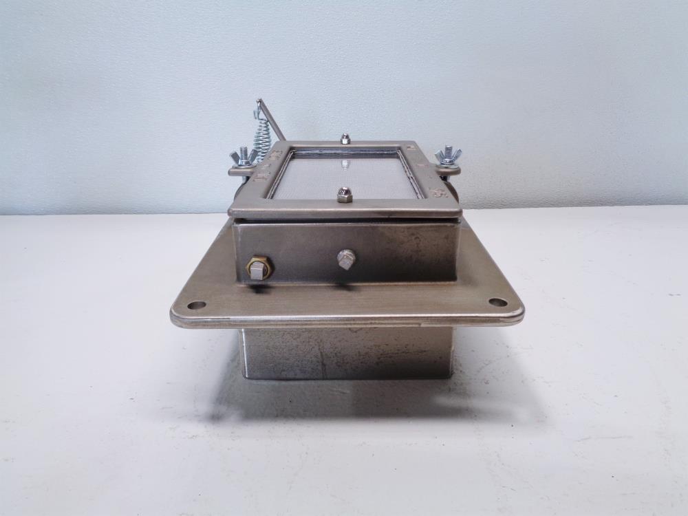 Tate Jones Saf-T-Eye Observation Port, 5" x 9", Stainless Steel, Model #20