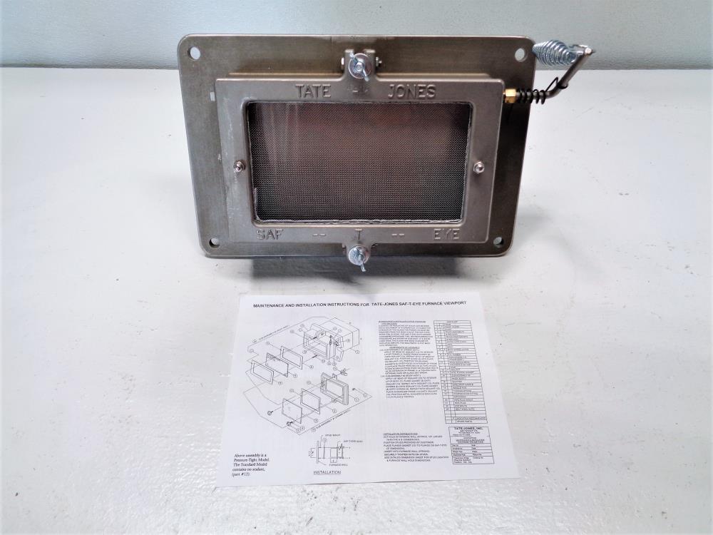 Tate Jones Saf-T-Eye Observation Port, 5" x 9", Stainless Steel, Model #20