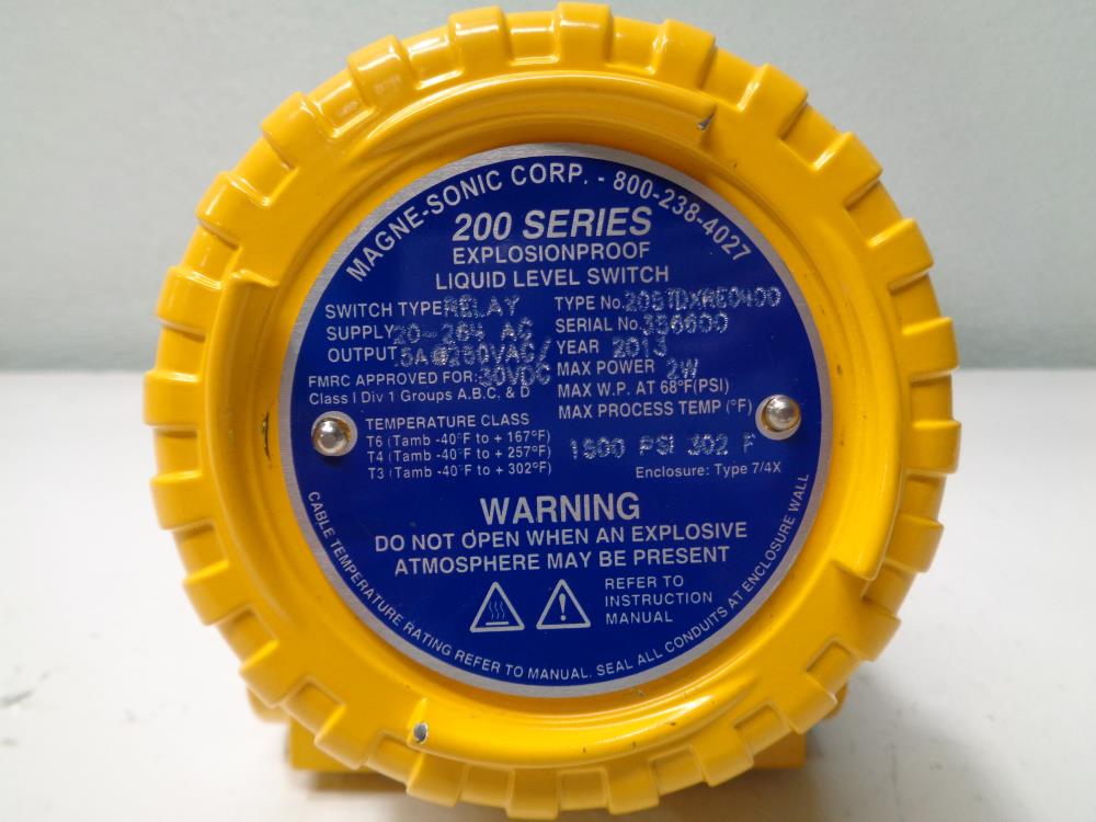 Magne-Sonic Explosion Proof Liquid Level Switch 200 Series TD1DVFYM0102