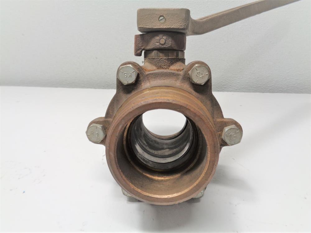 Rockwood 2-1/2" NPT Bronze Fire Safety Ball Valve 300 WOG #69/6