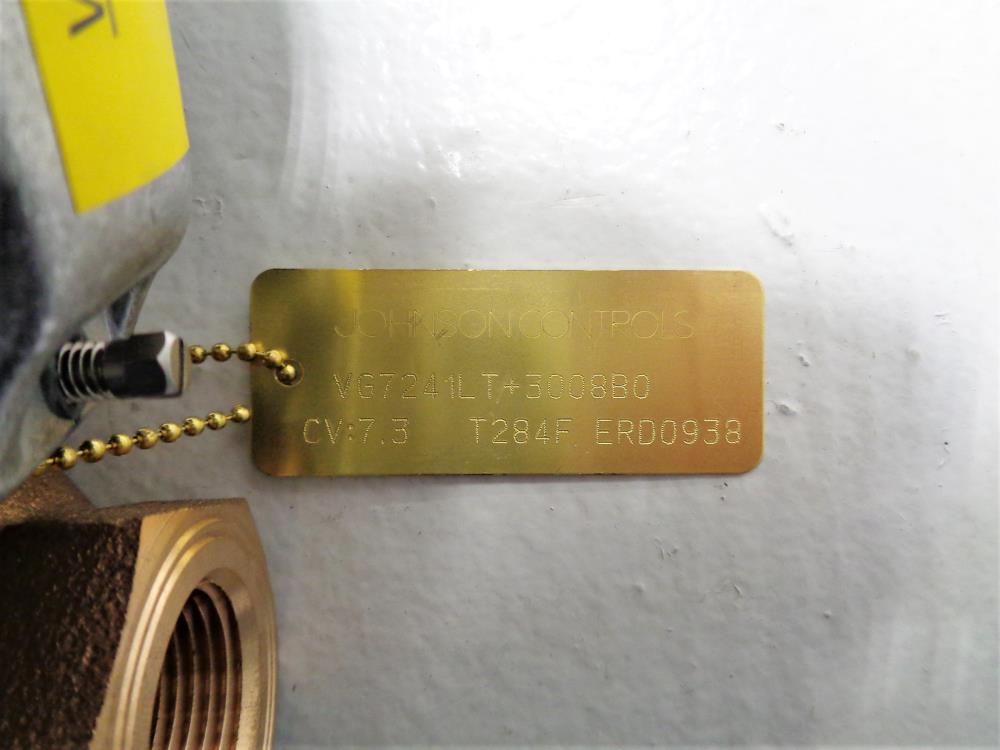 Johnson Controls 3/4" NPT Pneumatic Control Valve VG7241LT+3008B0 W ...
