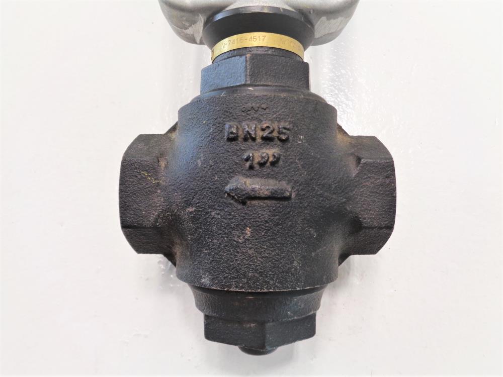 Johnson Controls 1" Globe Valve V-7416-4517 W/ Actuator