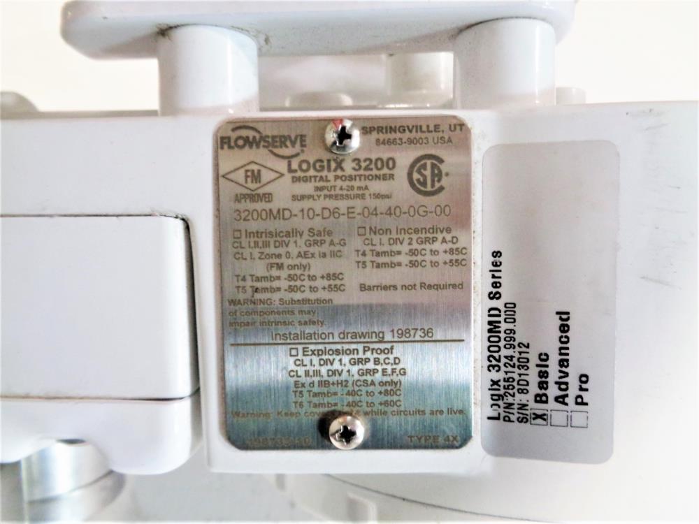 Flowserve Valtek 1" 600# WCC Mark 1 Globe Control Valve w/Logix 3200 ...