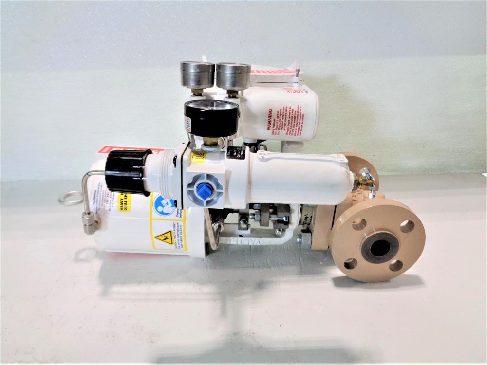 Flowserve Valtek 1" 600# WCC Mark 1 Globe Control Valve w/Logix 3200 ...