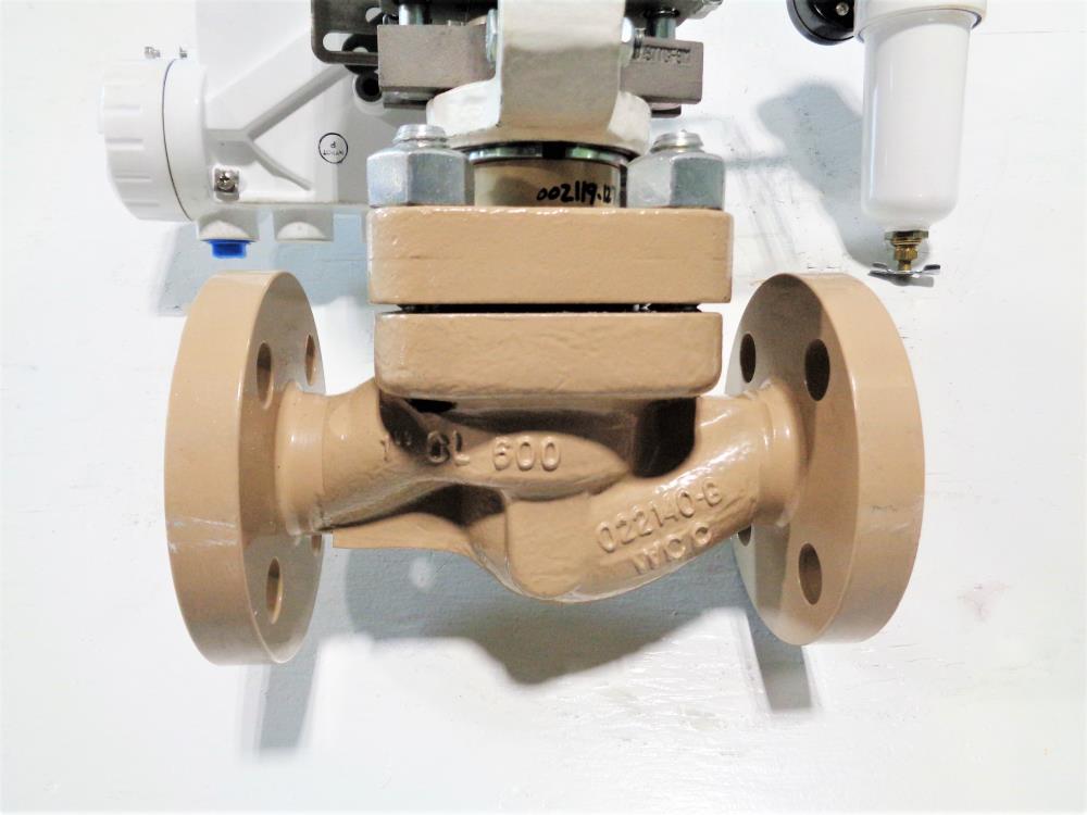 Flowserve Valtek 1" 600# WCC Mark 1 Globe Control Valve w/Logix 3200 ...