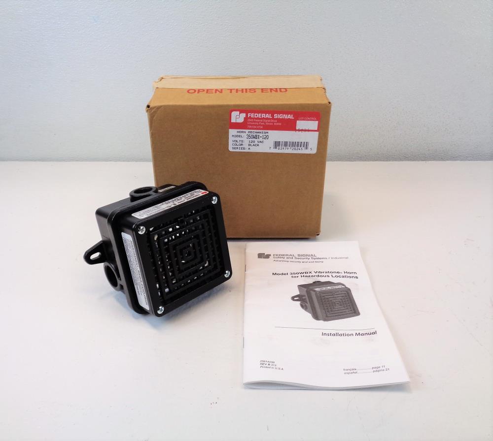 Federal Signal Vibratone Horn #350WBX, Series A, 120V