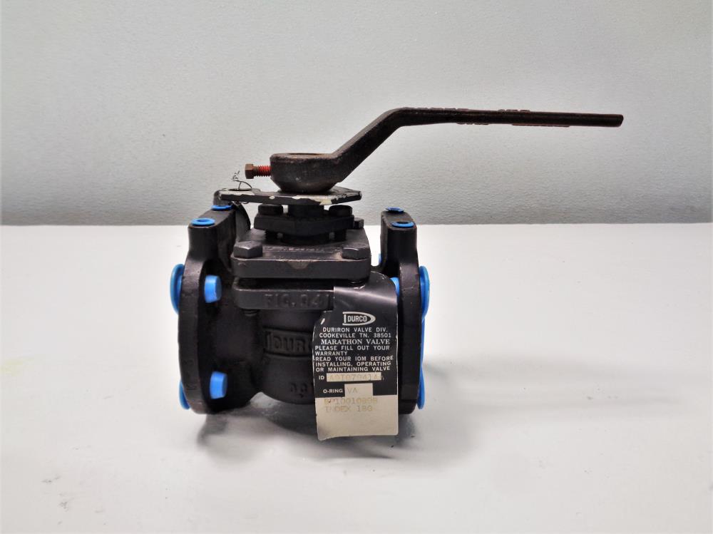 Durco 1" 150# Plug Valve, Ductile Iron, G411