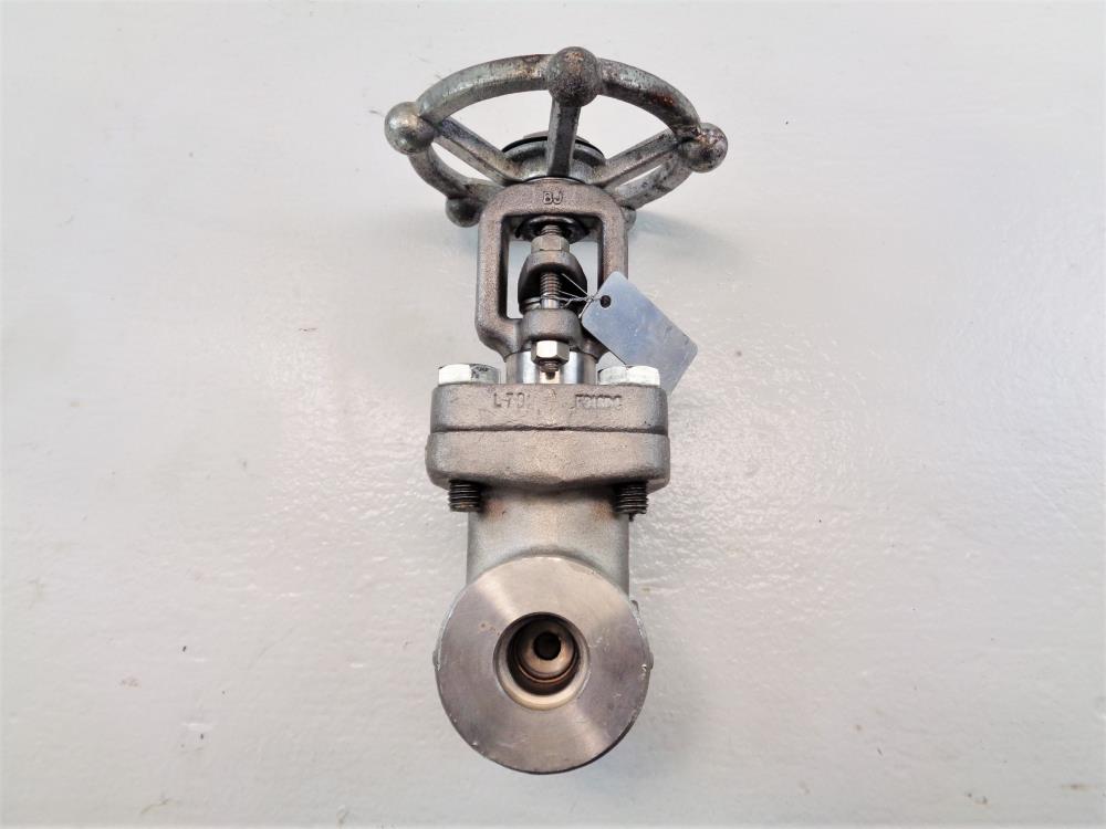 Smith 3/4" Socket Weld 1500# Gate Valve, 316 Stainless Steel, Fig# 1588