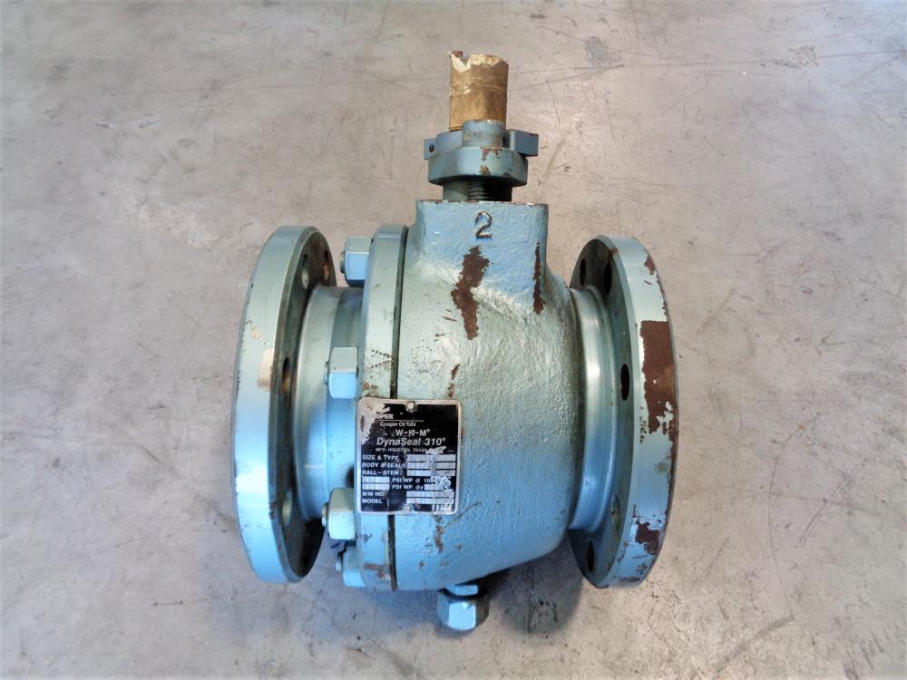 Cooper WKM DynaSeal 310C Ball Valve, 4" Flanged, Carbon Steel 4F-B110