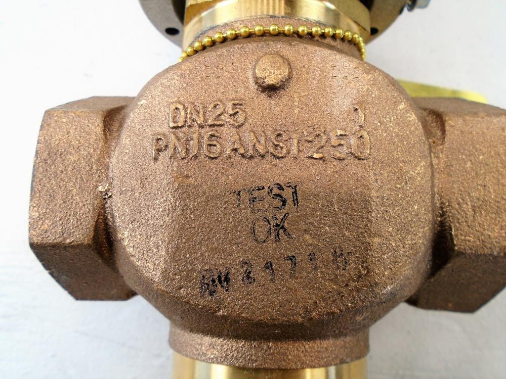 Johnson Controls 1" NPT 3-Way Globe Valve VG7842NT+7152G w/Actuator VA ...