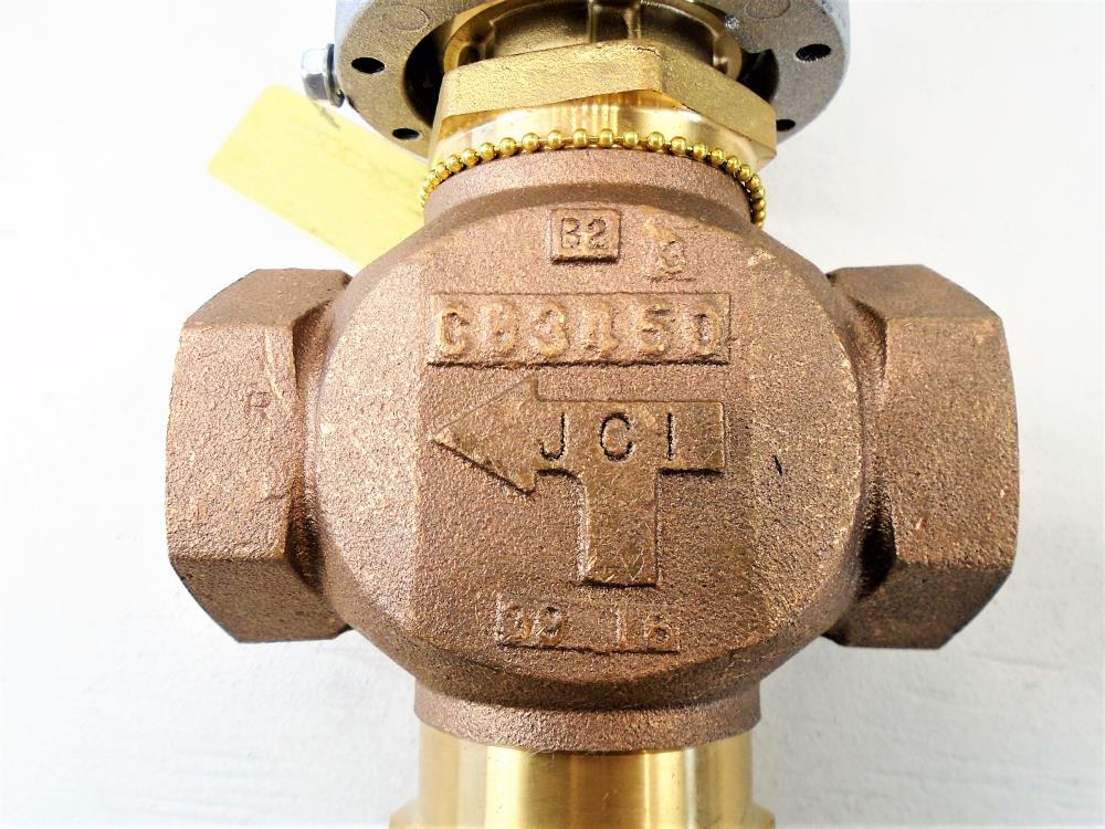 Johnson Controls 1" NPT 3-Way Globe Valve VG7842NT+7152G w/Actuator VA ...