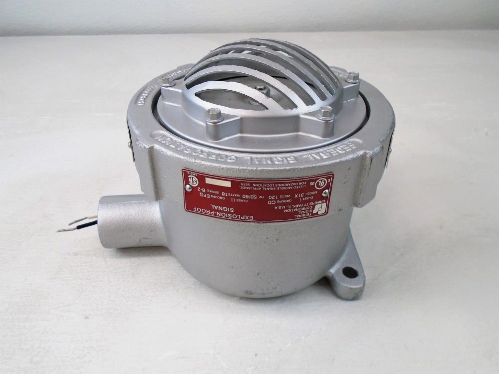 Federal Signal 31X Explosion-Proof Vibrating Horn Signal, 120V