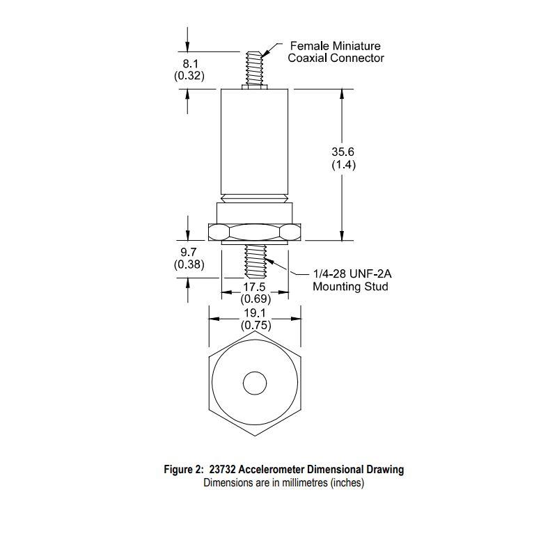 Bently Nevada Accelerometer 23732-01
