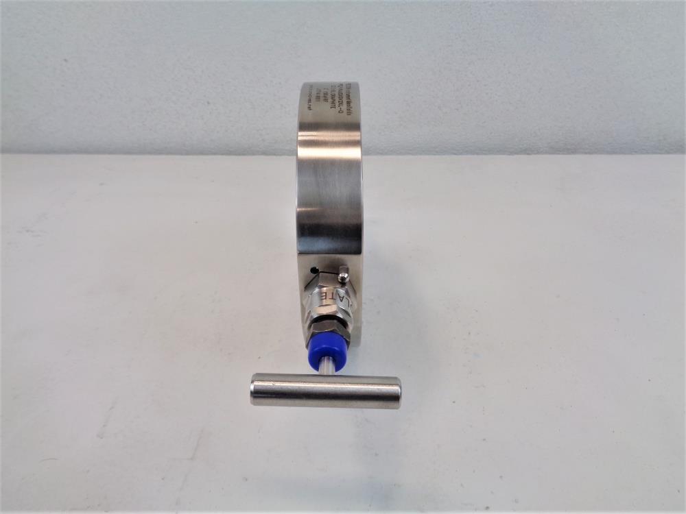 Precision Valves 2" 150# RF Block & Vent Monoflange, 316SS, PF2 ...