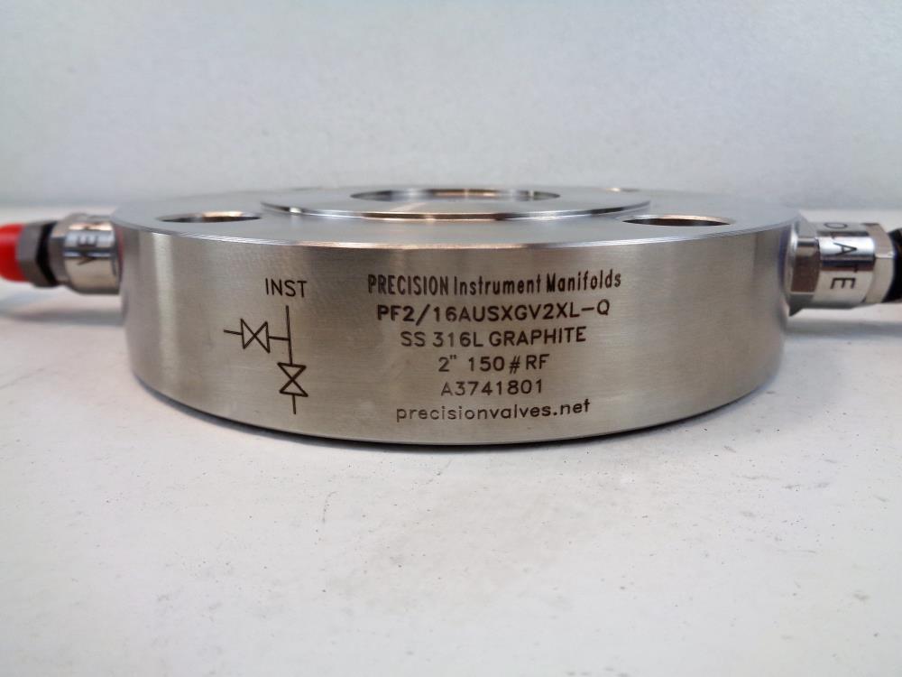 Precision Valves 2" 150# RF Block & Vent Monoflange, 316SS, PF2 ...