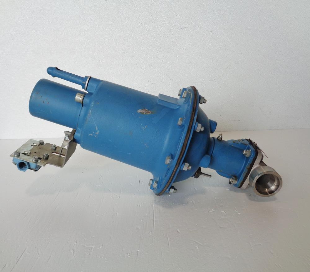 ITT Dia-Flo 1.5" Socket-Weld Diaphragm Valve, Stainless, 1.5-2470-M-34 ...