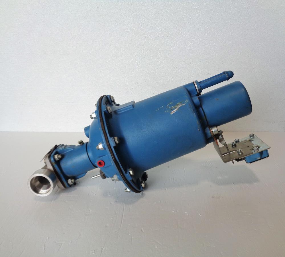 ITT Dia-Flo 1.5" Socket-Weld Diaphragm Valve, Stainless, 1.5-2470-M-34 ...