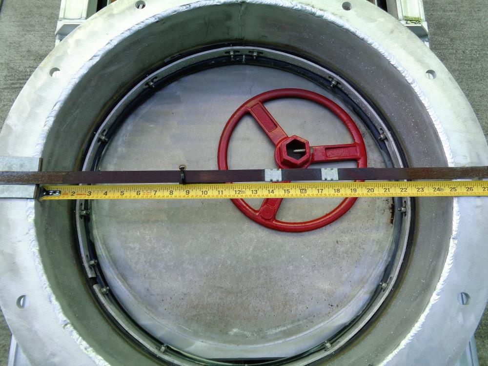 Waterman Seabreeze Culvert 24" Canal Slide Gate Valve, Aluminum, 98.5 ...