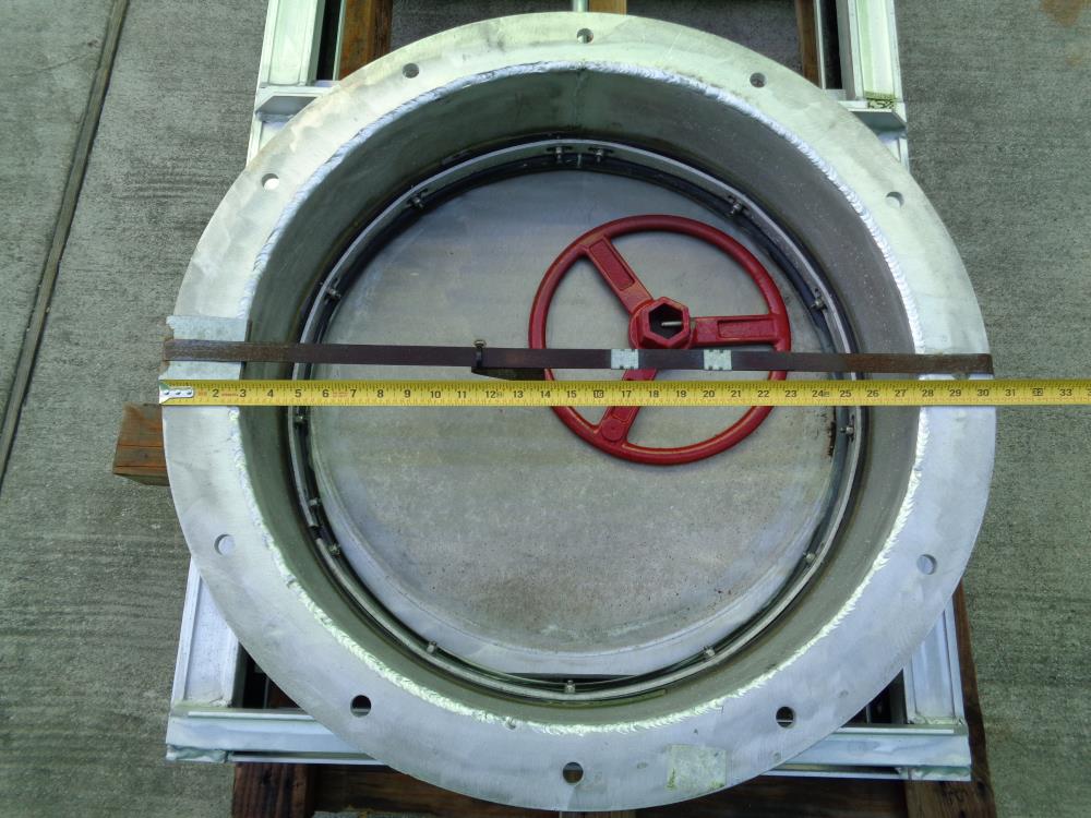 Waterman Seabreeze Culvert 24" Canal Slide Gate Valve, Aluminum, 98.5 ...