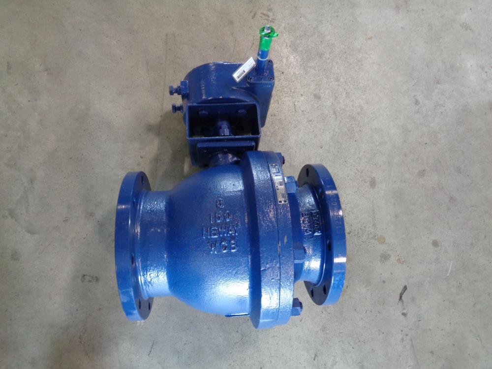 Neway 8" 150# WCB 2-Piece Ball Valve #8FP-B1R-WCB-1N662-G w/ Gear Operator