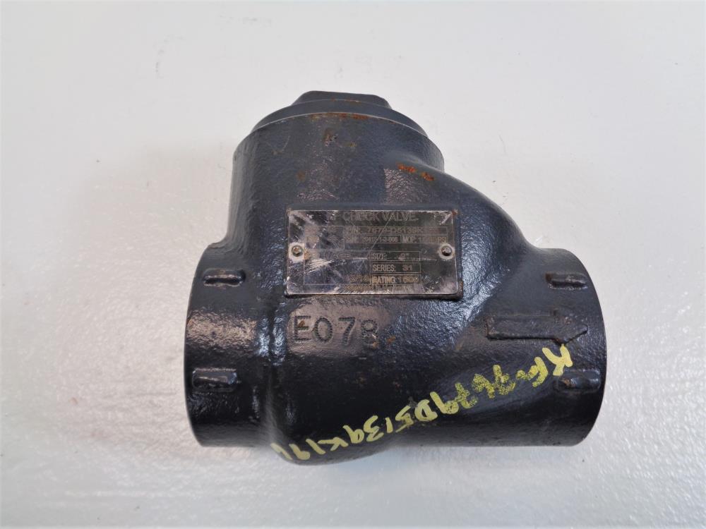KF 2" NPT Swing Check Valve, Series 31, Carbon Steel, 1500 PSI, #7679 ...