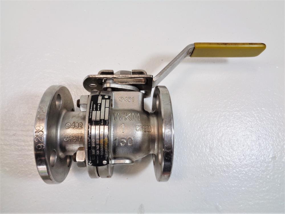 Cameron WKM DynaSeal 1" x 1" 150# CF8M 2-Piece Ball Valve, Type 8110 ...