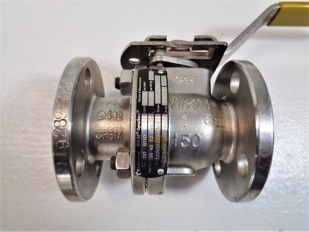 Cameron WKM DynaSeal 1" x 1" 150# CF8M 2-Piece Ball Valve, Type 8110 ...