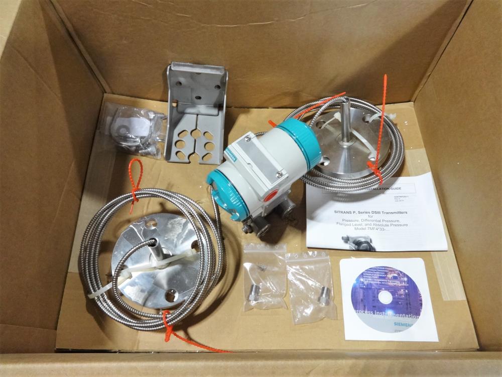 Siemens Sitrans P 2" 150# Differential Pressure Transmitter 7MF4433 ...